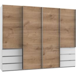 wimex Schwebet&uuml;renschrank &raquo;Level by fresh to go&laquo; mit Synchron&ouml;ffnung wei&szlig; B/H/T: 300cm x 236cm x 65cm, Schubladen: 6 Stk. T&uuml;ren: 4 Stk.