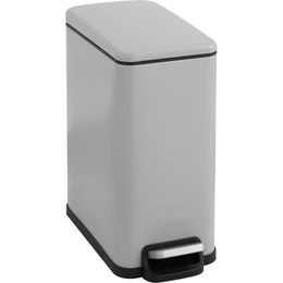 OTTO home M&uuml;lleimer &raquo;Joonah, Soft Close, schmal und kompakt&laquo; 1 Beh&auml;lter Nischen-M&uuml;lleimer, Treteimer, Kosmetikeimer mit Deckel Edelstahl B/H/T: 17cm x