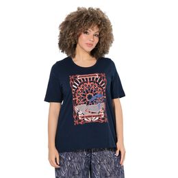 Ulla Popken Shirt in marine | Gr.: 46-48