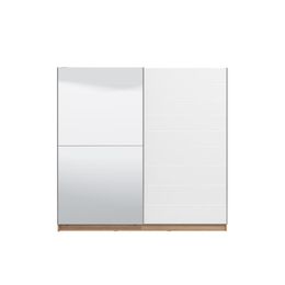 Home Affaire Schwebet&uuml;renschrank &raquo;Mondego&laquo; mit Spiegel braun Holzwerkstoff, MDF Artisan Eiche, B/H/T: 217cm x 210cm x 62,5cm, T&uuml;ren: 2 Stk. T&uuml;ren: 2 