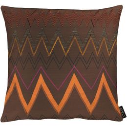 Apelt Dekokissen &raquo;Indira&laquo; Kissenh&uuml;lle mit F&uuml;llung, 1 St&uuml;ck braun Baumwolle, Polyester B/L: 48cm x 48cm, 1 Stk.