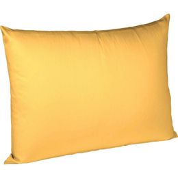 Fleuresse Kissenbez&uuml;ge &raquo;Colours&laquo; edler, b&uuml;gelfreier Interlock-Jersey aus 100% Baumwolle gelb Interlock-Jersey, Obermaterial: 100% Baumwolle B/L: 40cm 