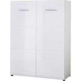 Germania Schuhschrank &raquo;Adana&laquo; Breite 90 cm, verstellbare B&ouml;den, Hochglanz-Fronten, Made in Germany wei&szlig; Holzwerkstoff Wei&szlig;, B/H/T: 90cm x 120cm x 36cm