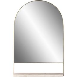 Kayoom Wandspiegel &raquo;Doha 125&laquo; wei&szlig; Eisen, Marmor, Spiegelglas B/H/T: 43,5cm x 69cm