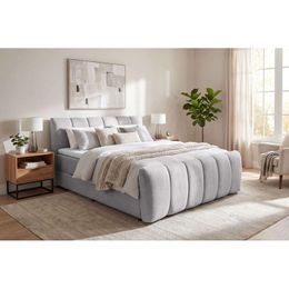 OTTO home Boxbett &raquo;DORA, Doppelbett inkl. Bettkasten, Federkernbett, Breiten: 160, 180 cm&laquo; Boxbett: 5-Z-Taschenfederkern im Unterbau, H&auml;rtegrad 3, 