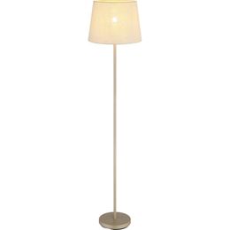NOWA Stehlampe &raquo;JORIS&laquo; E27 1 Stk. Stehleuchte mit Stoffschirm, Fu&szlig;schalter, gem&uuml;tliches Licht 1, &Oslash; 35cm H: 151cm, 1 Stk.