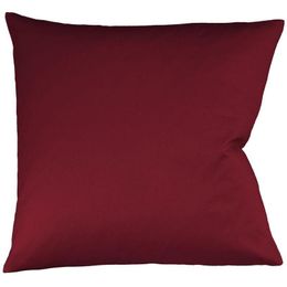Fleuresse Kissenbezug &raquo;Colours Mako Satin, 100% Baumwolle, mit Rei&szlig;verschluss&laquo; Mako Satin, gl&auml;nzend, glatt, Premium Qualit&auml;t lila Mako-Satin, Mako-