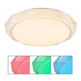 Globo LIGHTING LED Deckenleuchte &raquo;ANDI&laquo; LED-Modul 1 Stk. warmwei&szlig; - kaltwei&szlig; Farbwechsel Rot-Gr&uuml;n-Blau wei&szlig; 1 Stk.