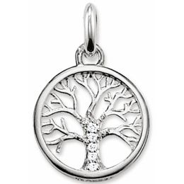 Thomas Sabo Damen Thomas Sabo Kettenanh&auml;nger &raquo;Lebensbaum-Design&laquo; mit Zirkonia silber Silber 925 (recycelt), 1,46 g