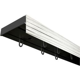 SN DECO GROUP Gardinenschiene &raquo;Vorhangschiene SH (1) mit Blende 5 cm&laquo; 2 l&auml;ufig-l&auml;ufig Fixma&szlig; schwarz Kunststoff B/L: 440cm, 2 l&auml;ufig