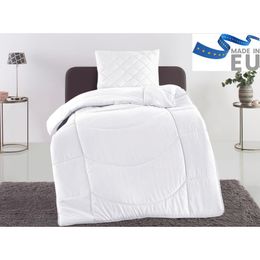 OTTO home Steppbett + Kopfkissen &raquo;Microlux, Bettdecke 135x200 cm, 155x220 cm&laquo; Set mit Kissen 40x80 cm, 80x80 cm, Sommer, Herbst, Winter in 4 Farben 