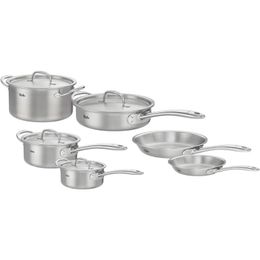 Fissler Topf-Set &raquo; M5 Pro-Ply , Edelstahl-Topfset (10-teilig)&laquo; Set, 10-teilig: 2 Bratpfannen, Kochtopf, Sauteuse und Stielkasserollen, 10 tlg. Edelstahl 18/10