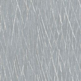 A.S. Cr&eacute;ation Vliestapete &raquo;Hygge&laquo; Strukturmuster gemustert gl&auml;nzend strukturiert Metallic Tapete Struktur Tapeten Wohnzimmer Schlafzimmer K&uuml;che Design grau Vinyl, 
