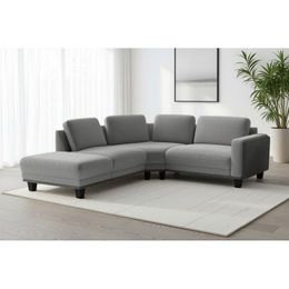 Sit & More sit&more Ecksofa &raquo;Concept&laquo; Modernes Sofa in drei Fu&szlig;farben zur Auswahl 100% Polyester B/H/T: 223cm x 84cm x 251cm, langer Schenkel links,mit Fu&szlig; Buche