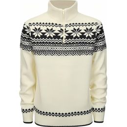 Brandit Strickjacke / Cardigan "Norwegian Troyer" in Wei&szlig; | Gr.: S