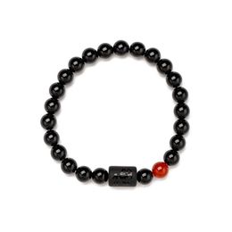 Firetti Damen Armband &raquo;Schmuck Geschenk Armschmuck Armkette Edelstein Sternzeichen&laquo; Made in Germany - mit Onyx und Geburtsstein schwarz 20cm, Sch&uuml;tze,