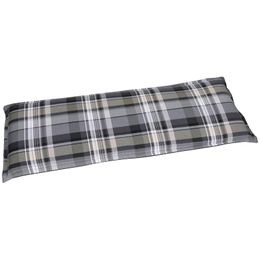GO-DE Bankauflage &raquo;2-Sitzer&laquo; 115x48 cm grau Polyester, Polyurethan B/H/T: 115cm x 6cm x 48cm, Karo