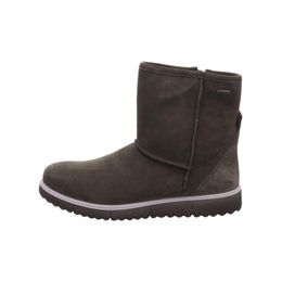 Legero Kinderstiefel warm M&auml;dchen TEX Stiefelette Leder \ LORA in gruen | Gr.: 35