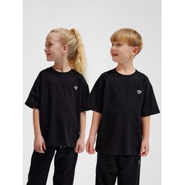 Hummel T-Shirt Hmljr Loose M&auml;dchen in BLACK | Gr.: 104