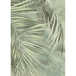 Komar Bild &raquo;La R&eacute;union&laquo; Natur 1 Stk. tlg. Wandbild zur Dekoration - ohne Rahmen gr&uuml;n Holz, Papier B/H/T: 50cm x 70cm, Natur, 1 Stk.