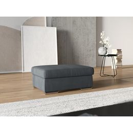 Sit & More sit&more Polsterhocker &raquo;Broadway&laquo; grau Luxus-Microfaser aus 100% Polyester B/H/T: 99cm x 42cm x 65cm, Luxus-Microfaser ALTARA NUBUCK