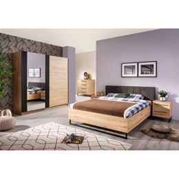 Home Affaire Schlafzimmer-Set &raquo;Sardinia&laquo; Set, 5 Stk. tlg. aus FSC-zertifiziertem Holzwerkstoff, Made in Europe braun Liegefl&auml;che 160/200 cm