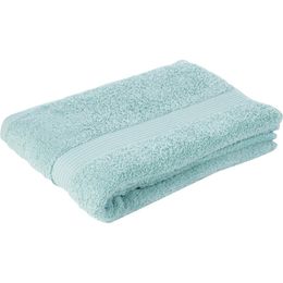 G&ouml;zze Badetuch &raquo;New York&laquo; moderne Uni-Farben, strukturierte Borte, 100% Baumwolle, in 2 Gr&ouml;&szlig;en gr&uuml;n Frottier, Obermaterial: 100% Baumwolle B/L: 100cmx150cm,