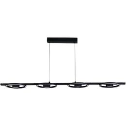 Searchlight LED-H&auml;ngeleuchte &raquo;H&auml;ngeleuchte Space, na-flammig&laquo; LED-Modul 1 Stk. Warmwei&szlig; Spiegel mit Unendlichkeitseffekt schwarz 4, H: 5,5cm, 1 Stk.