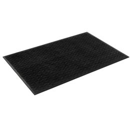 wash+dry by Kleen-Tex Fu&szlig;matte &raquo;Duo Charcoal&laquo; rechteckig 9 mm H&ouml;he Schmutzfangmatte, rutschhemmend, In- und Outdoor geeignet, waschbar schwarz 