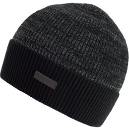 Chillouts Unisex Chillouts Strickm&uuml;tze &raquo;Moritz Hat&laquo; Feiner Rippenstrick in melierter Optik schwarz Einheitsgr&ouml;&szlig;e