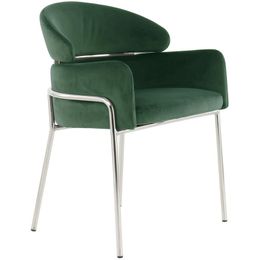 Kayoom Polsterstuhl &raquo;Stuhl Corey 125, komfortabler Stuhl,angesagter Retro-Look&laquo; () 1 Stk.samtweicher Bezug, pflegeleicht, sehr gem&uuml;tlich, angesagter Retro-