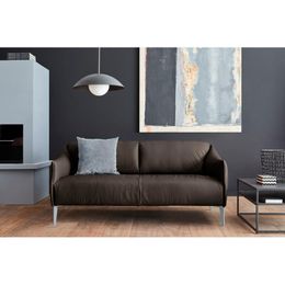 W.Schillig 2,5-Sitzer &raquo;sally Design-Sofa, Loungesofa, bequem, schmale Armlehnen, Breite 194cm&laquo; mit Metall-Winkelf&uuml;&szlig;en in Silber matt, Breite 194 cm 