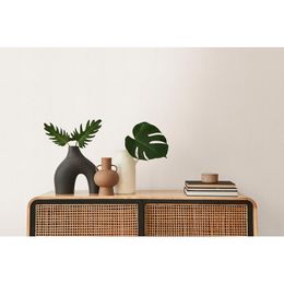 Livingwalls living walls Vliestapete &raquo;Mata Hari&laquo; Ton-in-Ton unifarben strukturiert Tapete Uni Einfarbig beige Vlies B/L: 0,53m x 10,05m, Rollen: 1