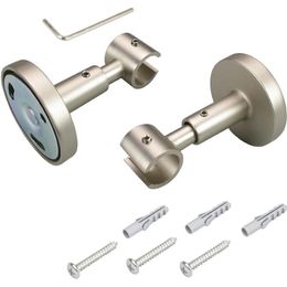 Liedeco Deckentr&auml;ger f&uuml;r Gardinenstangen f&uuml;r Gardinenstangen &Oslash; 16 mm silber &Oslash; 1,6cm