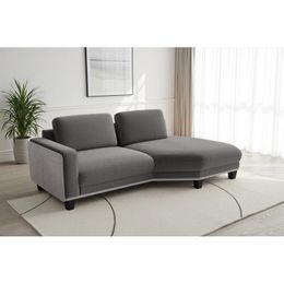 Sit & More sit&more Ecksofa &raquo;Concept&laquo; Modernes Sofa in drei Fu&szlig;farben zur Auswahl 100% Polyester B/H/T: 237cm x 84cm x 126cm, Longchair rechts,mit Fu&szlig; Buche 
