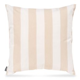 HOCK Dekokissen &raquo;Classic Streifen Outdoor&laquo; Kissenh&uuml;lle mit F&uuml;llung, 1 St&uuml;ck, wasserabweisend beige Polyacryl B/L: 50cm x 50cm, 1 Stk.