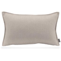HOCK Dekokissen &raquo;Mali&laquo; einfarbig, Kissenh&uuml;lle mit F&uuml;llung, 1 St&uuml;ck beige Polyester B/L: 30cm x 50cm, 1 Stk.