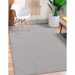 MERINOS Teppich &raquo;Mix Art 180&laquo; rechteckig 4 mm H&ouml;he robuster Kurzflorteppich mit Flitzr&uuml;cken, alle R&auml;ume grau Polyester B : 240cm 1 Stk., 4mm, L: 340cm