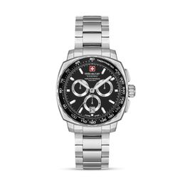 SWISS MILITARY HANOWA Herren Chronograph &raquo;Speedwell&laquo; Quarzuhr, Armbanduhr, Herrenuhr, Swiss Made, Edelstahlarmband, analog silber Einheitsgr&ouml;&szlig;e