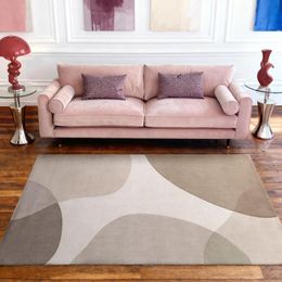 Ted Baker Wollteppich &raquo;Clarissa, auch in rund&laquo; 11 mm H&ouml;he Wolle, Abstrakt, Natur, Wohnzimmer, Schlafzimmer, Modern, Geometrisch beige Wolle B : 200cm 1 Stk., 