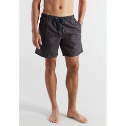 Bugatti Badeshorts Amalfi in schwarz-dunkel-Minimal | Gr.: 5