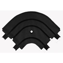 SN DECO GROUP Gardinenschiene &raquo;Aussenbogen f&uuml;r Vorhangschiene SH&laquo; 3 l&auml;ufig-l&auml;ufig schwarz Kunststoff B/L: 13cm, 1 Stk., 3 l&auml;ufig