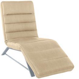 W.Schillig Relaxliege &raquo;daily dreams&laquo; Funktionsliege wahlweise mit Motor, Gestell matt, Breite 65 cm beige Longlife Xtra-Leder Z59: Glattleder mit 