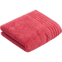 Vossen Handtuch &raquo;Vienna Style Supersoft&laquo; Supersoft Baumwolle rot Webfrottier, Baumwolle B/L: 50cmx100cm, 2 Stk., Webfrottier