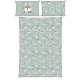 Baby Best Babybettw&auml;sche &raquo;babybest Nordic Forest&laquo; 2 Stk. mit tollem Wendemotiv Flanell, Obermaterial: 100% Baumwolle B/L: 100cm x 135cm, 1 Stk., 1 Stk., Flanell