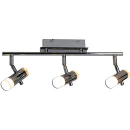 N&auml;ve n&auml;ve LED Deckenleuchte &raquo;"Garda"&laquo; 1 Stk. Warmwei&szlig; Spots verstellbar silber 3, &Oslash; 3,5cm H: 17cm, 1 Stk.
