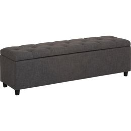Home Affaire Polsterbank &raquo;Goronna&laquo; in 5 Farben, Sitzh&ouml;he 41,5 cm, als Garderobenbank geeignet grau FSC -zertifiziertes Massivholz B/H/T: 140cm x 