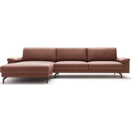 Creation BY ROLF BENZ Ecksofa &raquo;CR.450 elegantes Designsofa mit hohem Sitzkomfort&laquo; braun B/H/T: 294cm x 95cm x 178cm, Leder OSKAR, Recamiere links