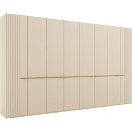 Musterring Kleiderschrank &raquo;Isabelle&laquo; Lamellen in Korpusfarbe, Griffe in silber, versch. Gr&ouml;&szlig;en und Farben beige Hartfaserplatte, Holzwerkstoff Champagner-Dekor, 