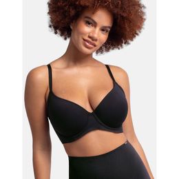 Dorina B&uuml;gel-BH mit nahtlosem Design schwarz 80, Cup H B&uuml;gel-BH